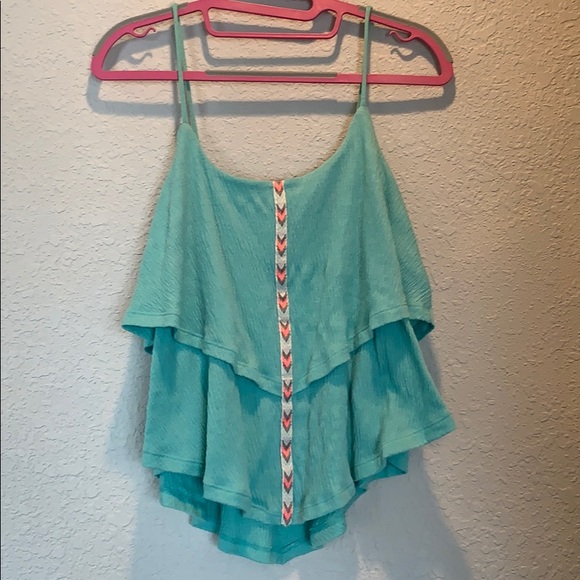 Tops | Aqua Tank Top | Poshmark